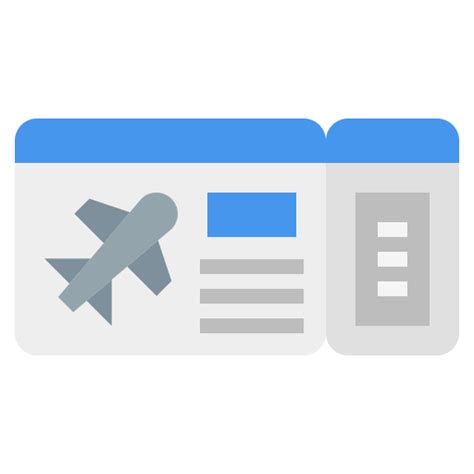 Boarding Pass Surang Flat Icon Boarding Pass Surang Flat Icon