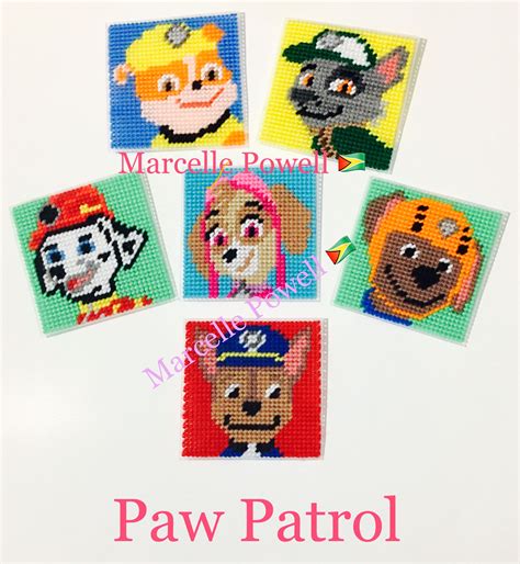 Plastic Canvas Paw Patrol Wall Hanger By Marcelle Powell ️ Plastic