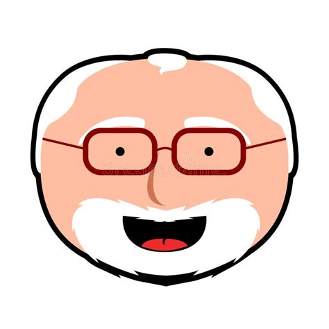 Avatar De Abuelo Aislado Stock De Ilustración Ilustración De Feliz