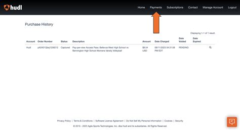 Manage Livestream Payment Information • Hudl Support