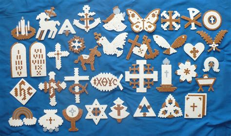 Christian Ornament Symbols Christmas Perler Beads Cross Stitch