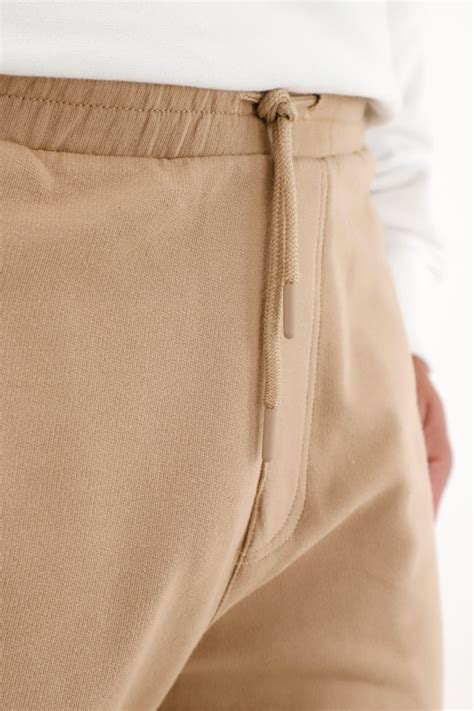 Bermuda Con Pretina Elástica Crudo Para Hombre Agaval