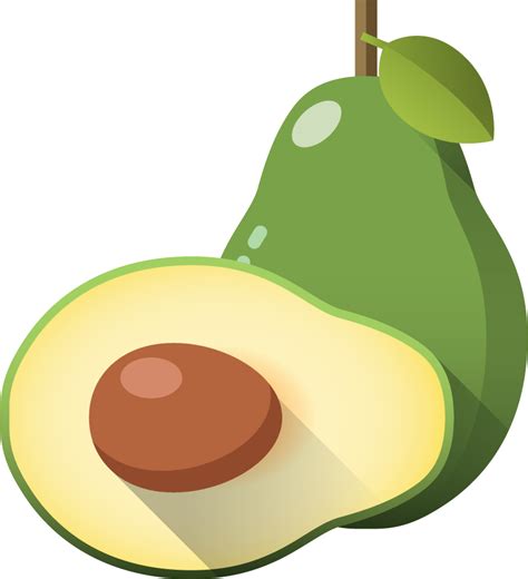 ภาพเวกเตอร์อะโวคาโด Png Png Mart