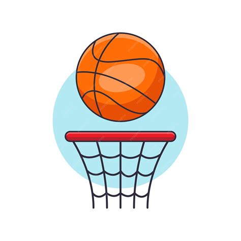 Basketball Cartoon Vector Illustration Premium Vector