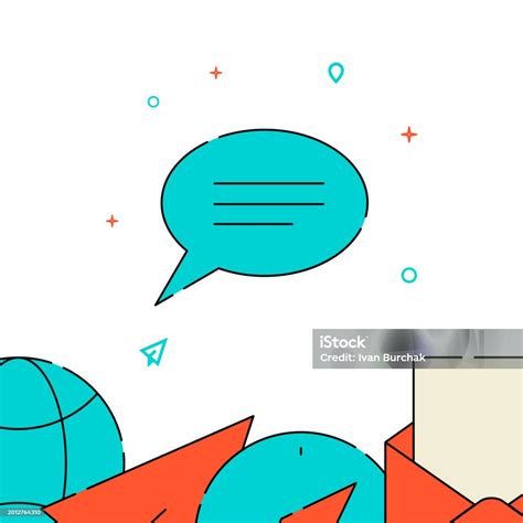 채팅 대화 채워진 선 아이콘 간단한 벡터 일러스트 레이 션 Brand Name Online Messaging Platform에 대한 스톡 벡터 아트 및 기타 이미지