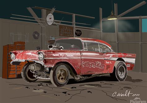 Z 57 Chevy Gasser Drag Car Superstition Chuck Wendt
