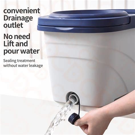 Cd Mop With Spinner For Floor Cleaning Mop Bucket With Drain Cap