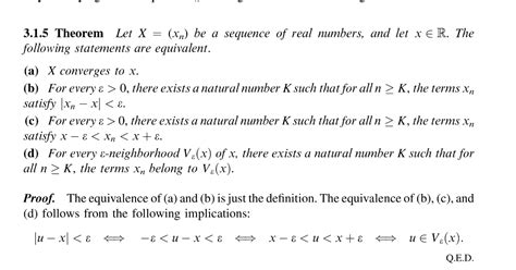 Solved 315 Theorem Let Xxn Be A Sequence Of Real