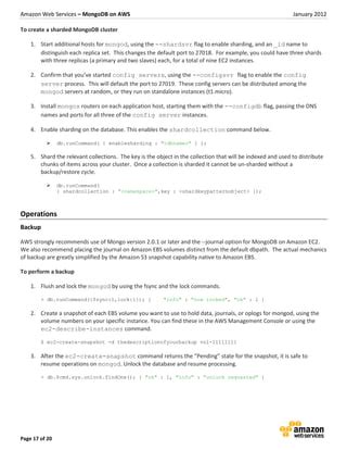AWS MongoDB PDF