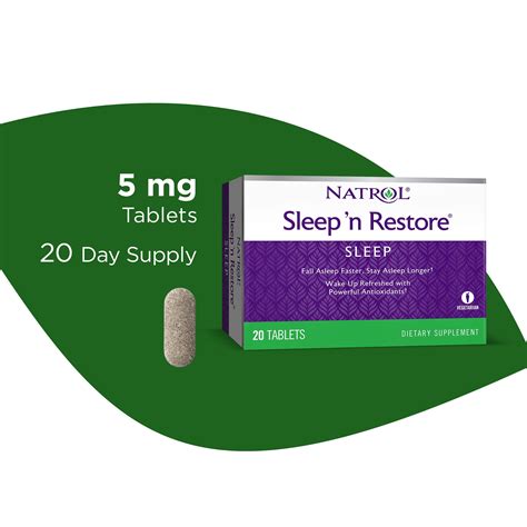 Natrol® Sleep N Restore Tablets, Sleep Aid Support Supplement, 20 Count ...