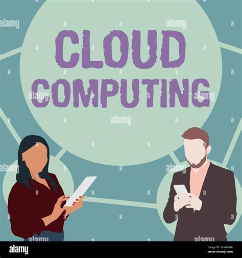 Text Caption Presenting Cloud Computing Word For Use A Network Of Remote Servers Hosted On The