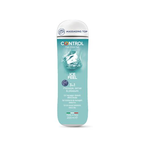 Control Ice Feel Gel Massage Lubricant 200ml Farmatogo