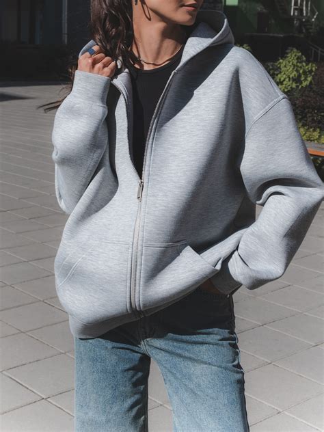 Худи оверсайз на молнии Lichi Online Fashion Store