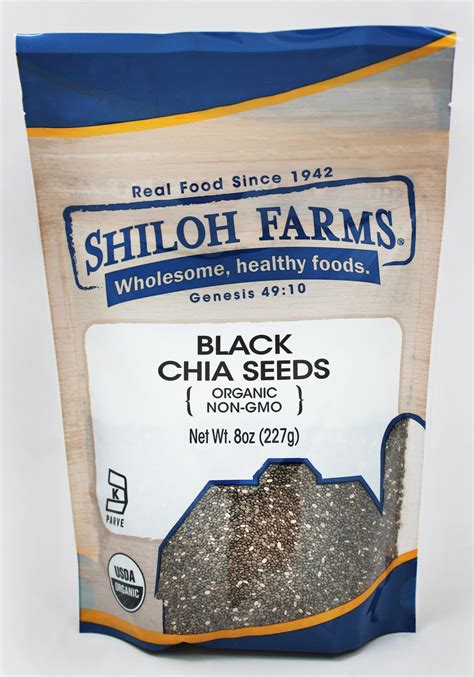 Black Chia Seeds Organic Non Gmo Shiloh Farms