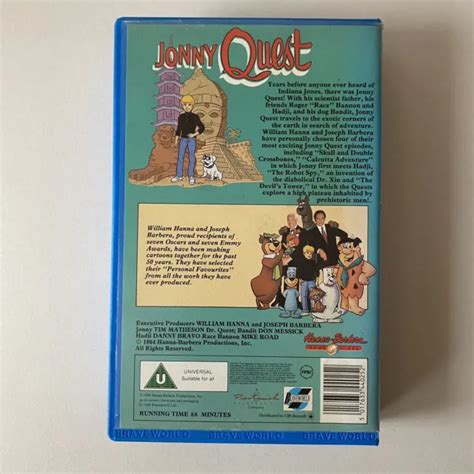 Jonny Quest Vhs Pal Hanna Barbera Personal Favorites Original Big Box