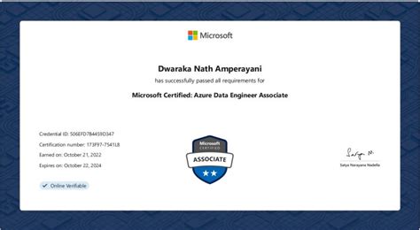 Dwarak Nath Amperayani On Linkedin Renewed Dataengineering Azure