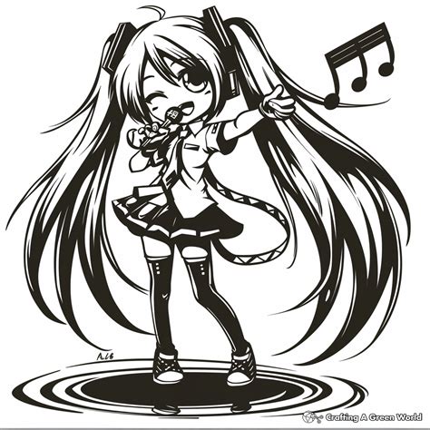 Hatsune Miku Coloring Pages