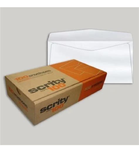 Envelope Carta Of Cio Branco X Mm Scrity Unidades Frete Gr Tis