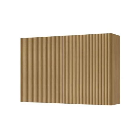 Armario Aereo Cozinha Modulado Rainha C Portas Ripadas Cm Nature Nesher Casas Bahia
