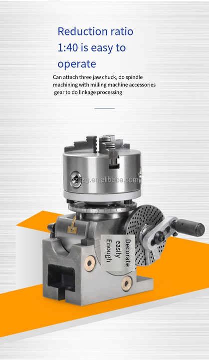 Universal Milling Machine Simple Fast Rotary Indexing Disc Vertical Horizontal Indexing Head