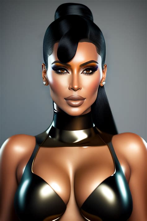 Lexica Beautiful Android Robot Full Body Portrait Kim Kardashian
