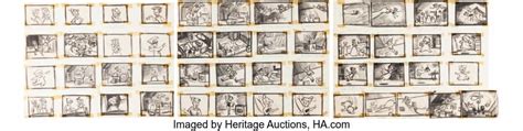 Peter Pan Storyboard Group Of Walt Disney Total Original Art By Walt Disney