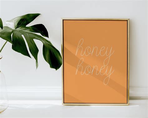 Honey Honey Print Mamma Mia Art Mamma Mia Quote Poster Etsy