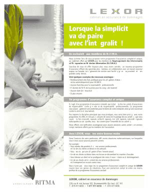 Fillable Online Ritma Lorsque La Simplicit Va De Paire Avec Lintgralit