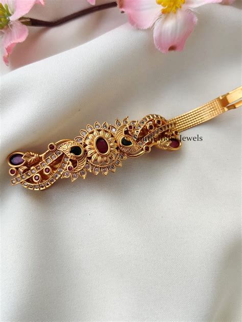 Peacock Design Hair Clip South India Jewels Online Shop