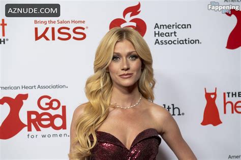 Katherine Mcnamara Shines In A Sexy Fiery Red Dress At Ahas Red Dress