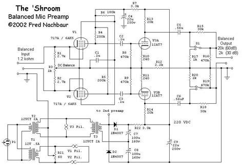 Diy Tube Mic Preamp Schematic Build Your Own High Quality Preamp