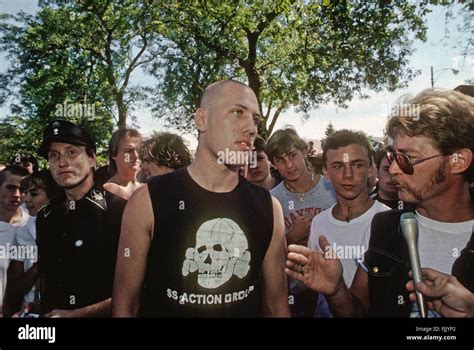 Chicago Illinois Usa 1988 Kkk And Nazis Rally In Marquette Park