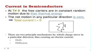 DIFFUSION AND DRIFT CURRENT PPTX