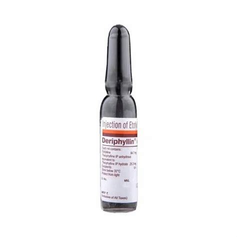 Deriphyllin Injection Injection Of Etofyline And Theophyline For