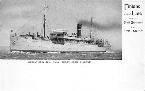 Polaris Finland Ss Co Ship Postcard