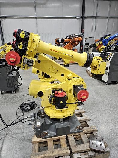 Used Fanuc R 2000ic210f Industrial Robot With R 30ib Controller For