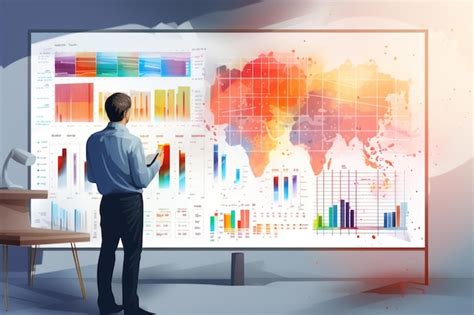 Premium Ai Image Person Presenting And Evaluating Data Chart