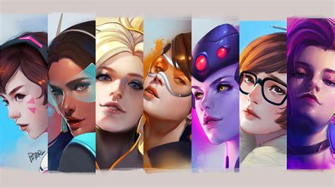 Overwatch Dva Mei Mercy Symmetra Tracer Widowmaker Zarya 4k