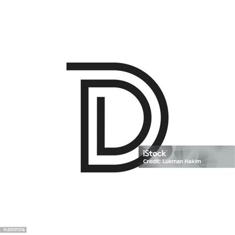 Dd Monogram Symbol Vector Design Illustration Stok Vektör Sanatı And Monogram‘nin Daha Fazla