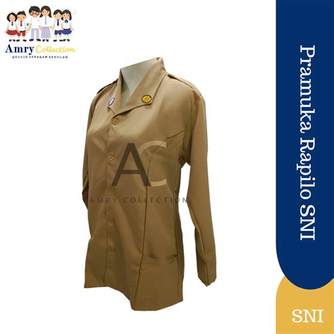 Jual Baju Pramuka Sni Guru Pembina Putri Bahan Larici Rapilo Seragam