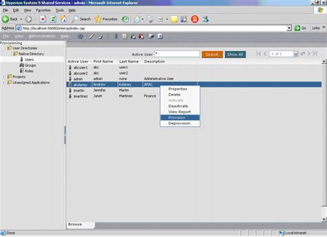Hyperion Shared Services Business Intelligence Oracle