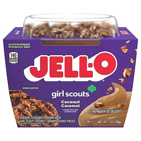 Jell O Coconut Caramel Ready To Eat Pudding Snack Cups 7 Oz Safeway