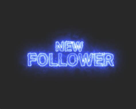 Animated Neon Twitch Stream Alerts Blue Neon New Follower New