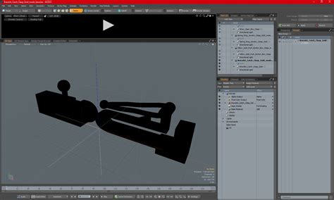 Bracelet Catch Clasp Gold 3d Model 15 3ds Blend C4d Fbx Max Ma