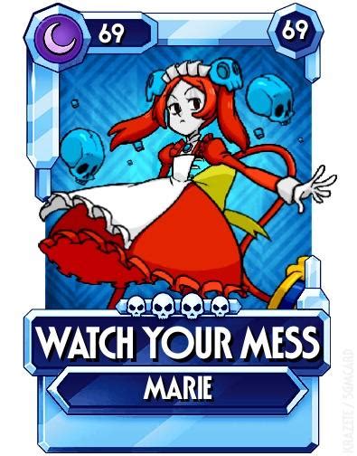I Made A Skin For Marie Based Of Of Jibanyan From Yo Kai Watch R Skullgirlsmobile