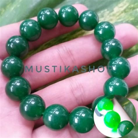 Jual Batu Dingin Termurah Original Gelang Batu Giok Hijau Botol Asli