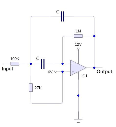 Operational Amplifier Active Band Pass Filter Offset Electrical