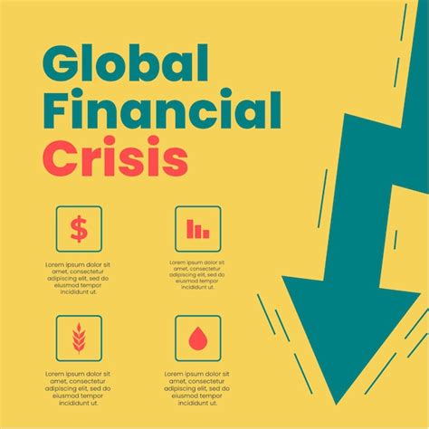 Premium PSD Global Financial Crisis Infographic Social Media Post