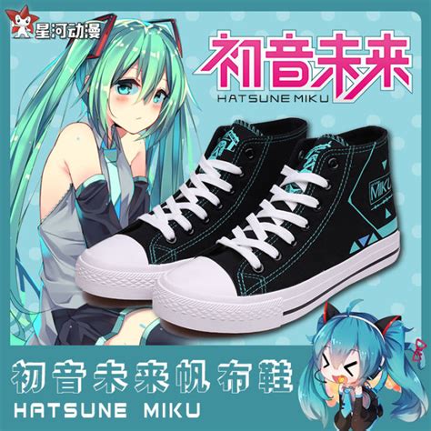 Giày Vải Bố Hatsune Miku Giày Đế Bằng Miku Giày Liên Quan Anime Nhân Vật Hoạt Hình Tương Lai