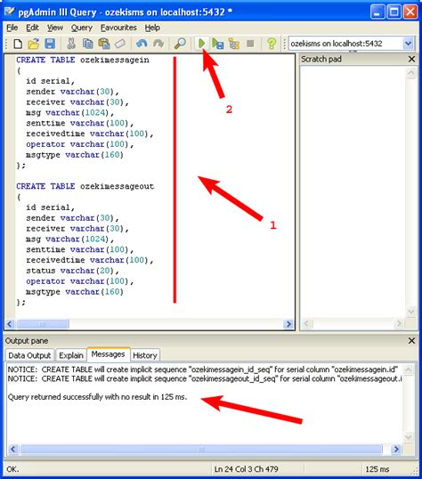 Postgresql Script To Create Database For Sms Sending